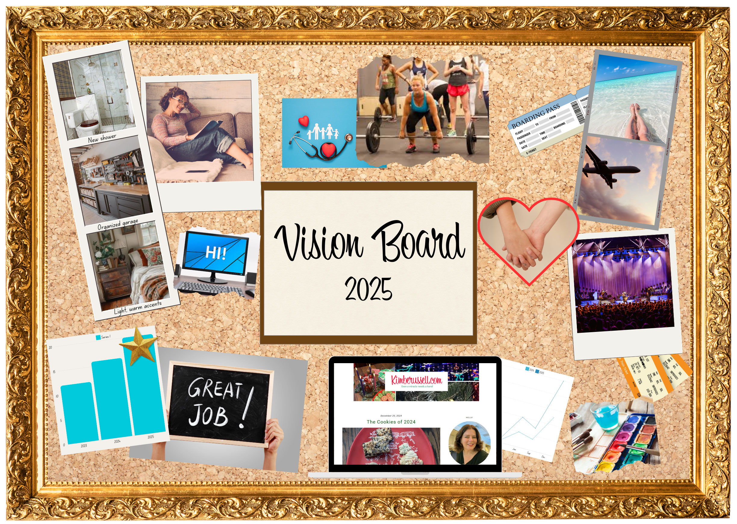 My 2025 Vision Board | Kimberussell.com